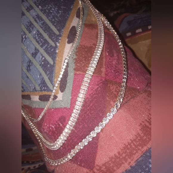 Jewelry | Triple Diamond Necklace | Poshmark